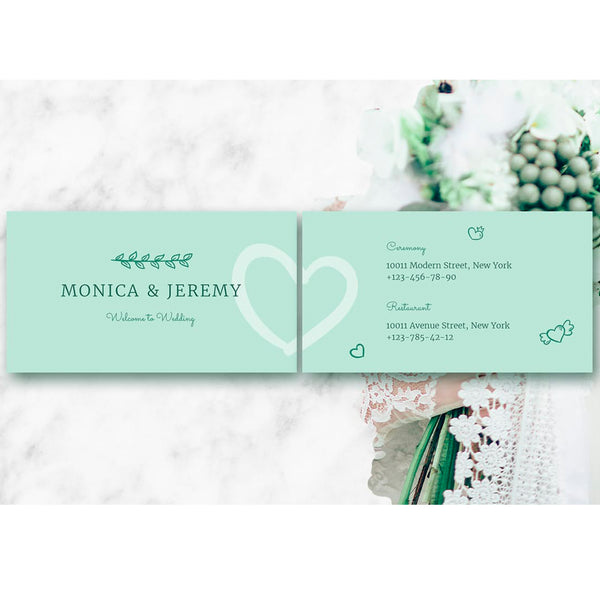 Monica Wedding Business Card – 199Two LLC